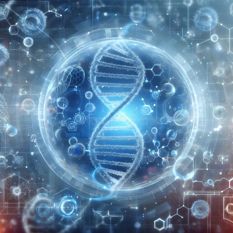 Image of a Chain Science Dna Chemistry Biotechnology Molecule Medical ...