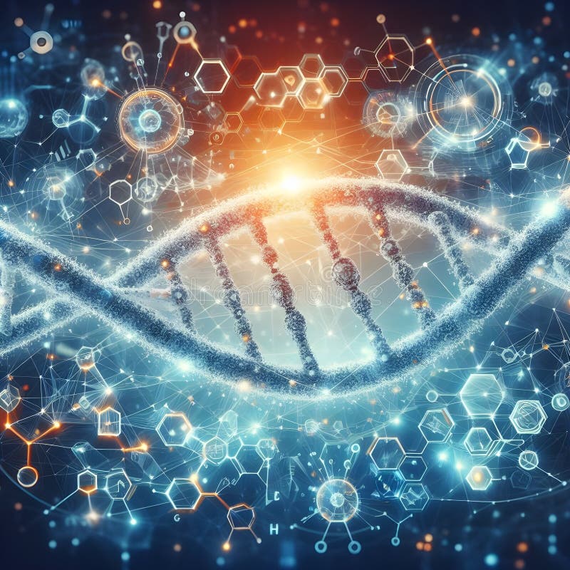 Image of a Chain Science Dna Chemistry Biotechnology Molecule Medical ...