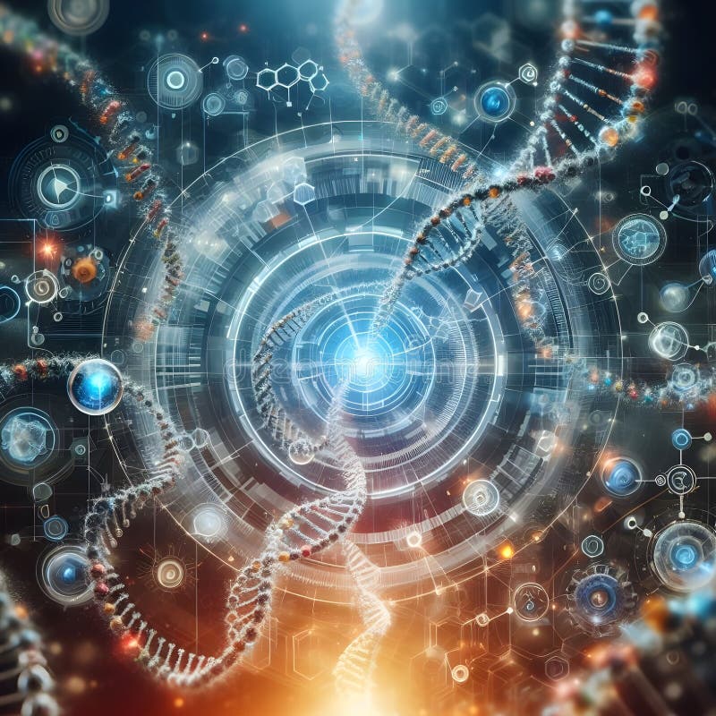 Image of a Chain Science Dna Chemistry Biotechnology Molecule Medical ...