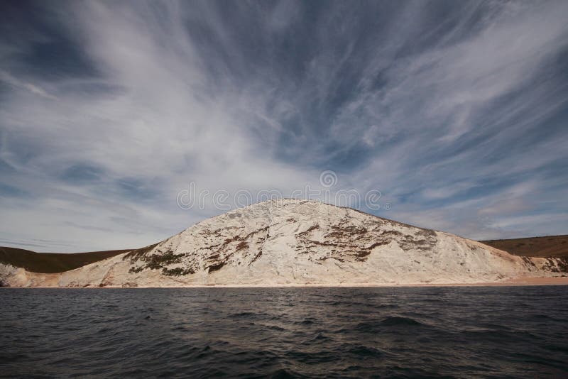 An Impressive Cliff Along the South Coast of England Stock Image ...
