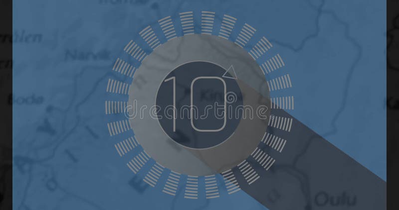 Image of Changing Numbers Over Map Stock Illustration - Illustration of ...