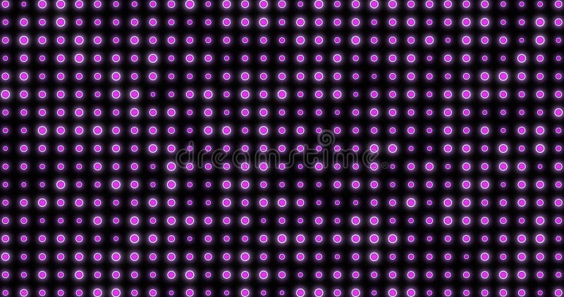 Image of Changing Violet Dots on Black Background Stock Illustration ...