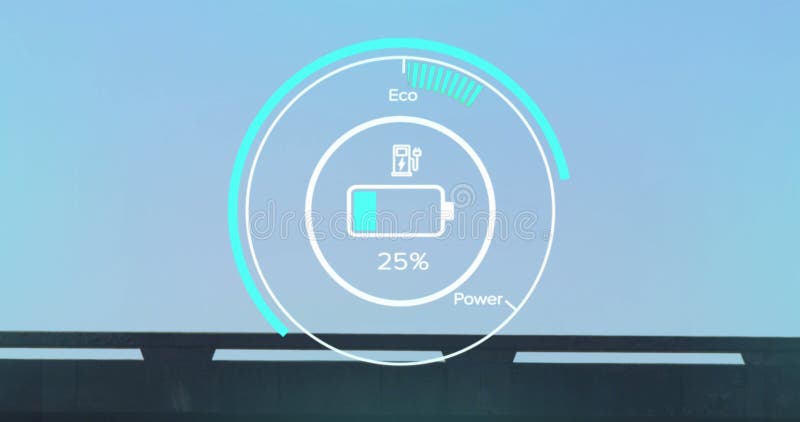 Image of Charge Status Data on Electric Vehicle Interface Stock ...