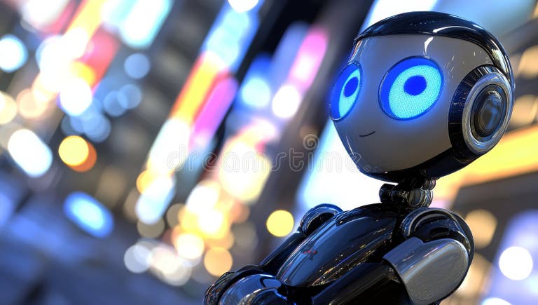 An Image of Chat Bot Neural Network, AI Servers, and Robots Technology ...