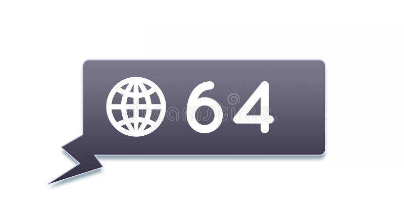 Image of Chat Bubble with a Notification Icon and Numbers Counting Up ...