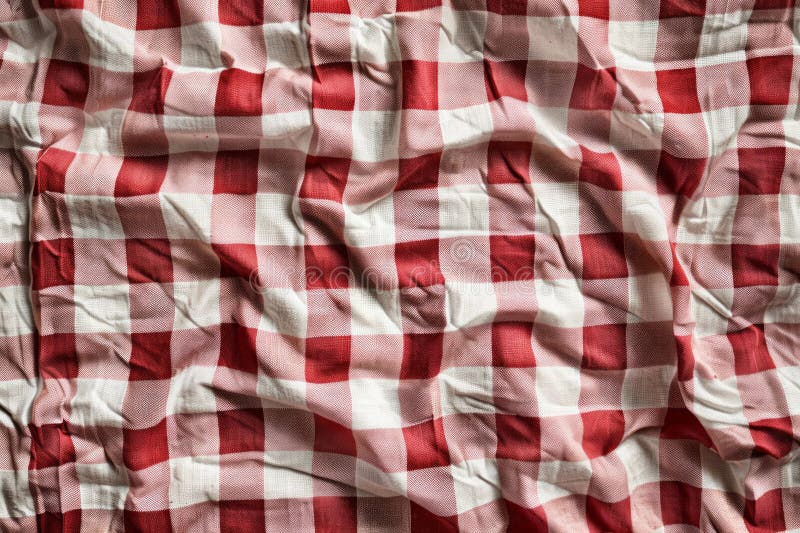 Image of Checkered Red and White Plaid. Texture for Background Usage ...