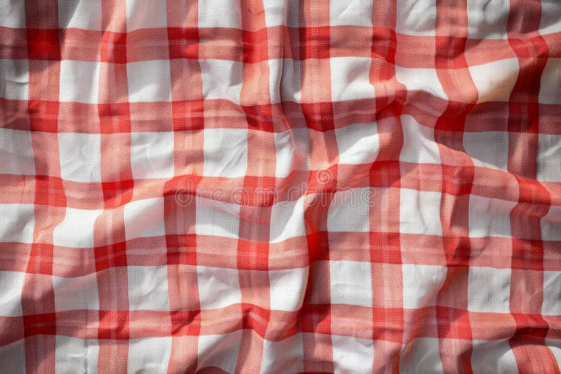Image of Checkered Red and White Plaid. Texture for Background Usage ...