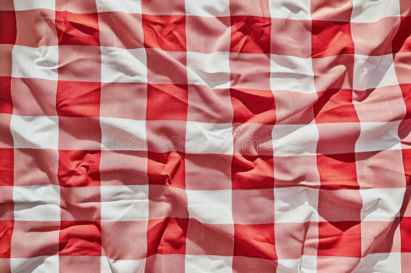 Image of Checkered Red and White Plaid. Texture for Background Usage ...