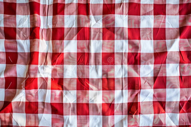 Image of Checkered Red and White Plaid. Texture for Background Usage ...