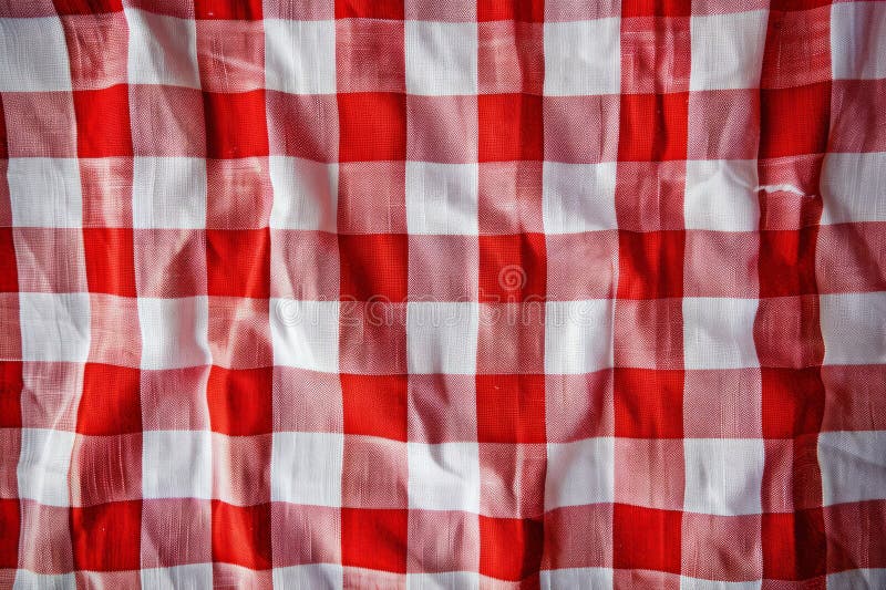 Image of Checkered Red and White Plaid. Texture for Background Usage ...