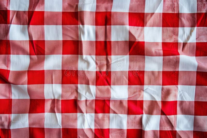 Image of Checkered Red and White Plaid. Texture for Background Usage ...