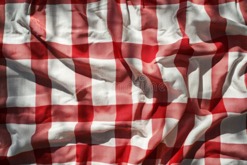 Image of Checkered Red and White Plaid. Texture for Background Usage ...