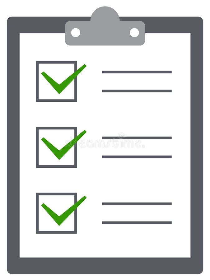 The image of a Checklist stock vector. Illustration of checks - 119373270