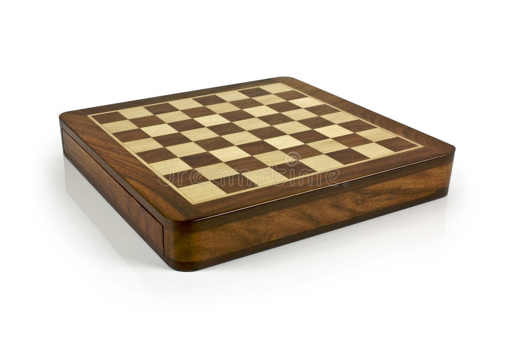 Image of Chess Board without Pieces on White Stock Photo - Image of ...