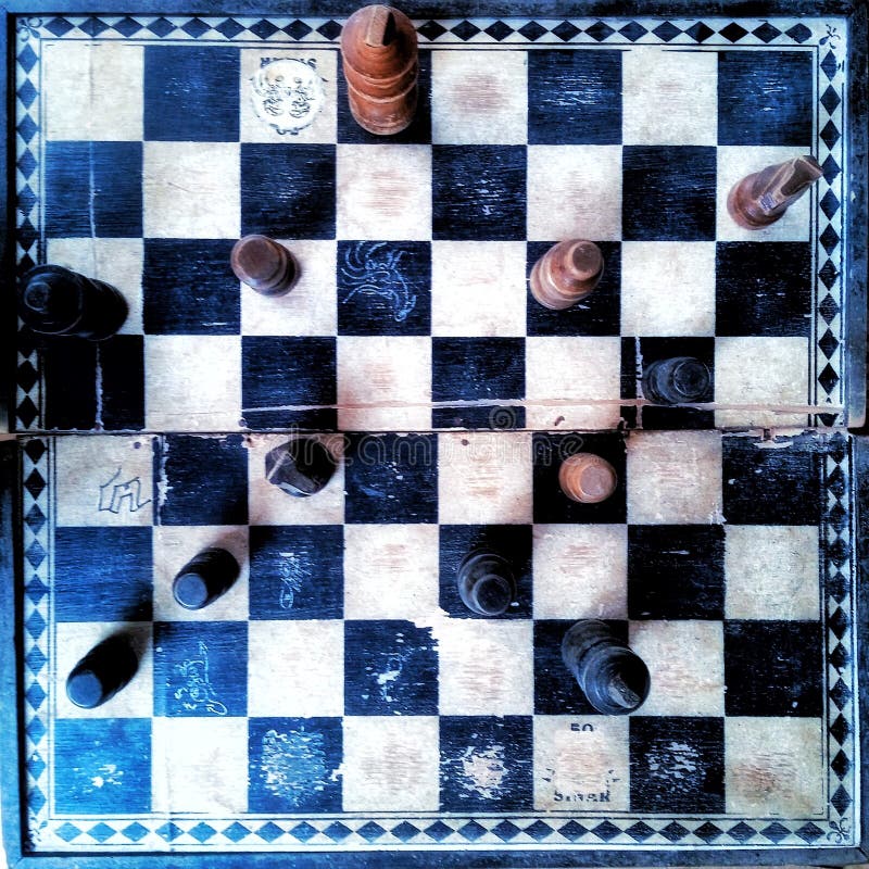 Image of a Chessboard in the Photo from Above with High Sharpness Stock ...