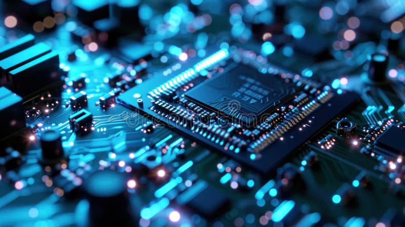 An Image of a Chip at Lightning Speed Chip Stock Image - Image of ...