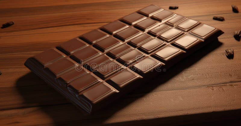 An Image of a Chocolate Bar is Shown Stock Photo - Image of snack ...