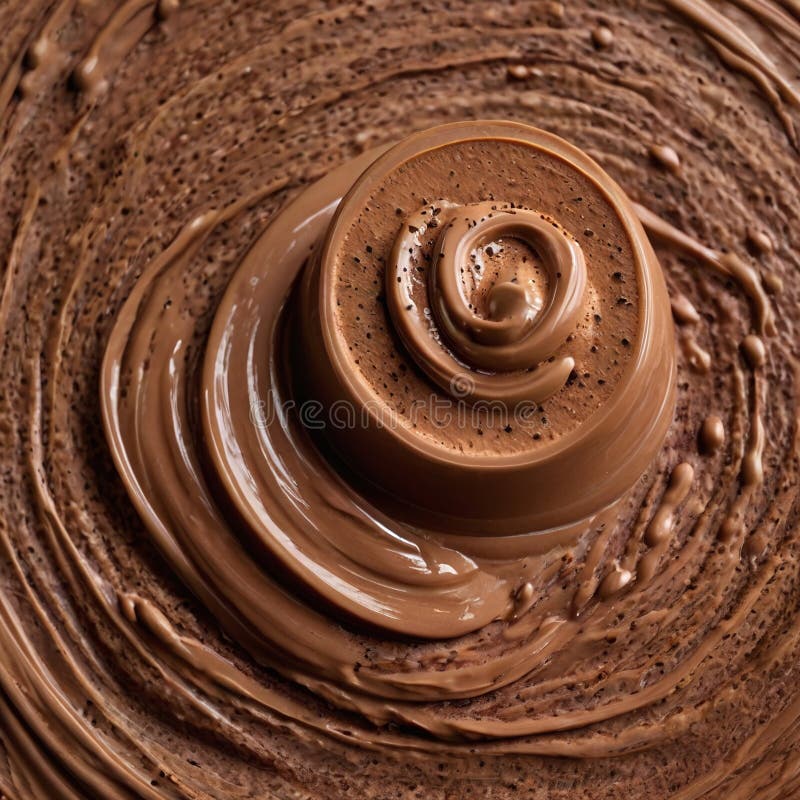 Creamt Chocolate Mousse Dessert Texture Stock Illustration ...