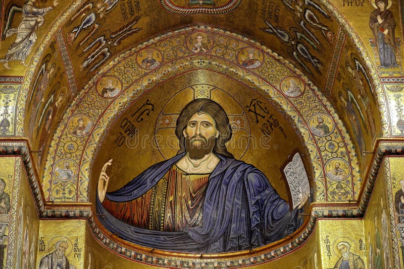 Image of Christ Pantocrator Editorial Photography - Image of byzantine ...