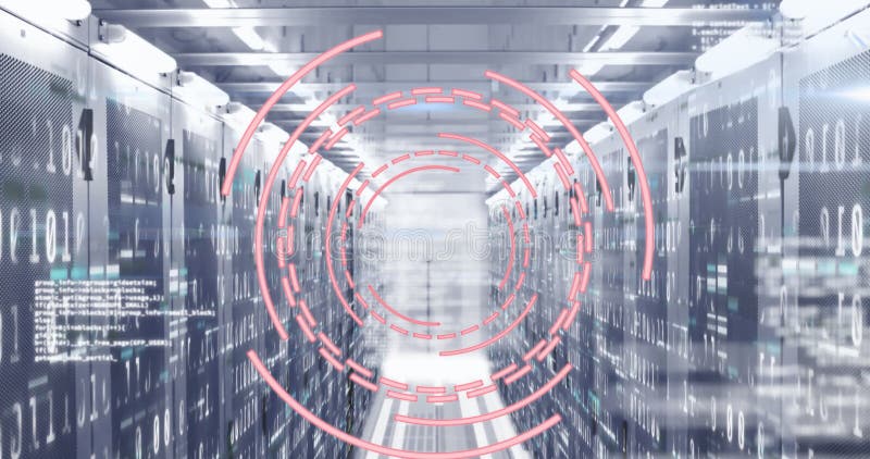 Image of Circles, Computer Language Over Binary Codes on Data Server ...