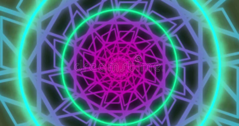 Image of Circles Moving Over Shapes Stock Illustration - Illustration ...