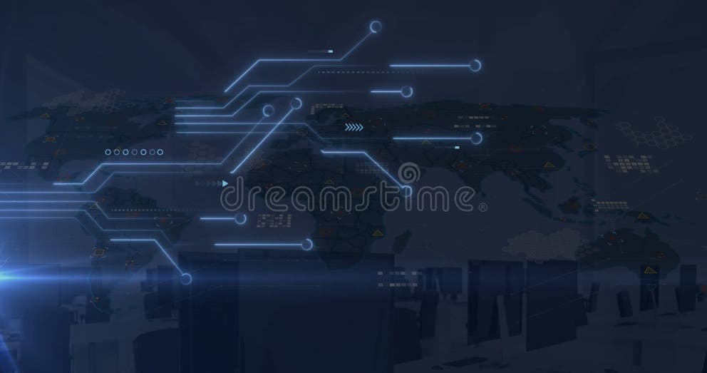 Image of Circuit Board, Computing Data Processing Over Scope Scanning ...