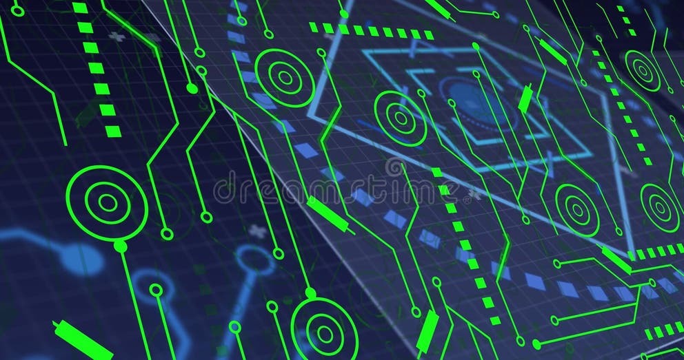 Image of Circuit Board, Scope Scanning and Data Processing Stock Photo ...