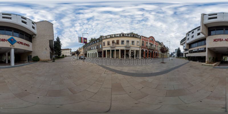 360 Image of the City Centre in Lovech, Bulgaria Stock Image - Image of ...