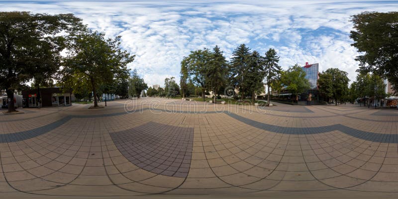 360 Image of the City Centre in Lovech, Bulgaria Stock Image - Image of ...