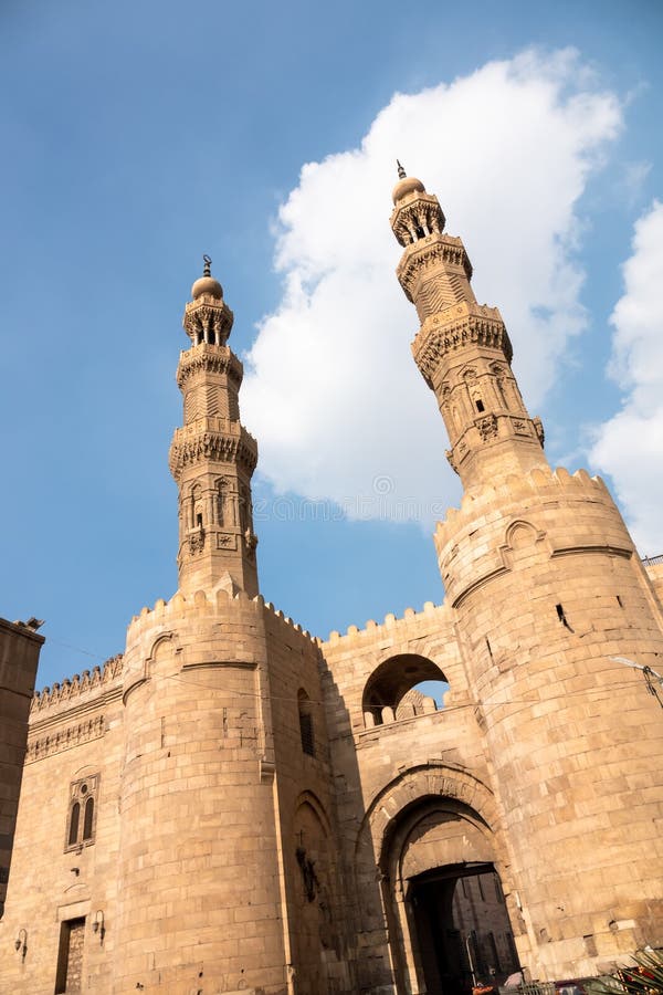 City gate at Cairo Egypt stock photo. Image of religion - 148503038