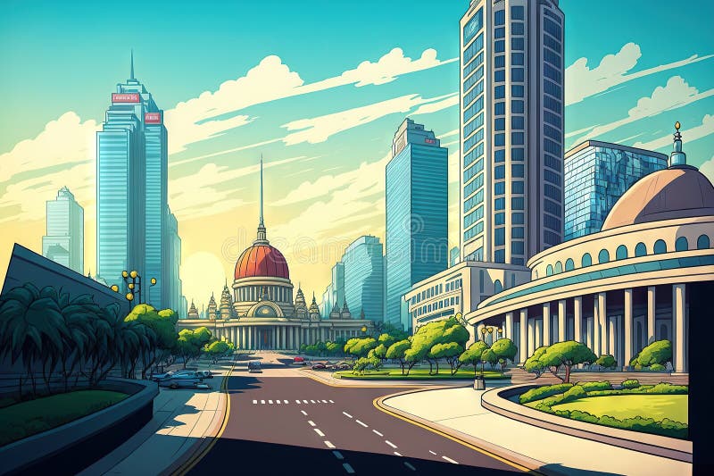 Jakarta City Monas Stock Illustrations – 379 Jakarta City Monas Stock ...