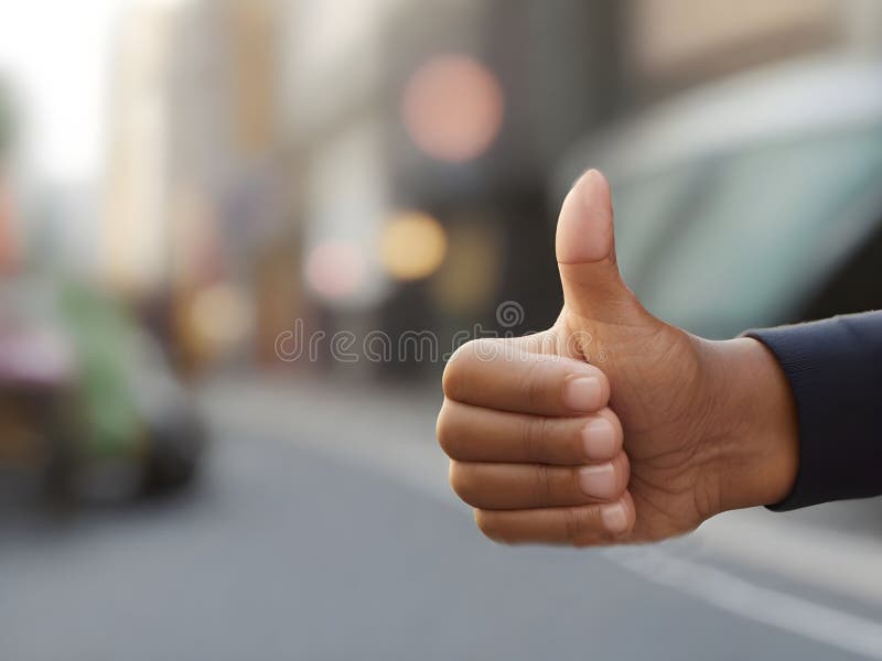 Image of the Close Shot of Someone Hand Showing Thumbs Up. Stock ...