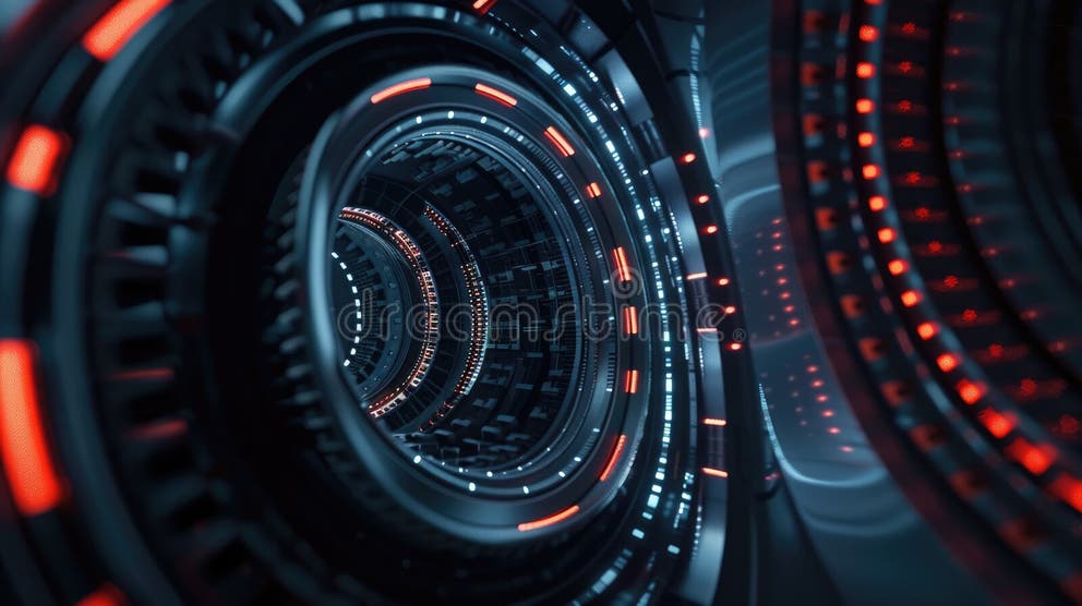 The Image is a Close-up of a Complex Machine Stock Photo - Image of ...