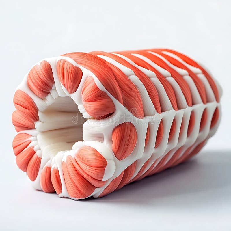 Abstract Muscle Texture with Red and White Stripes Stock Illustration ...