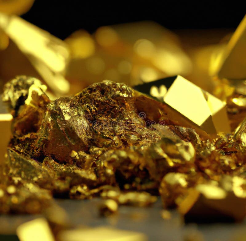 Image of Close Up of Gold Particles Background with Copy Space Stock ...