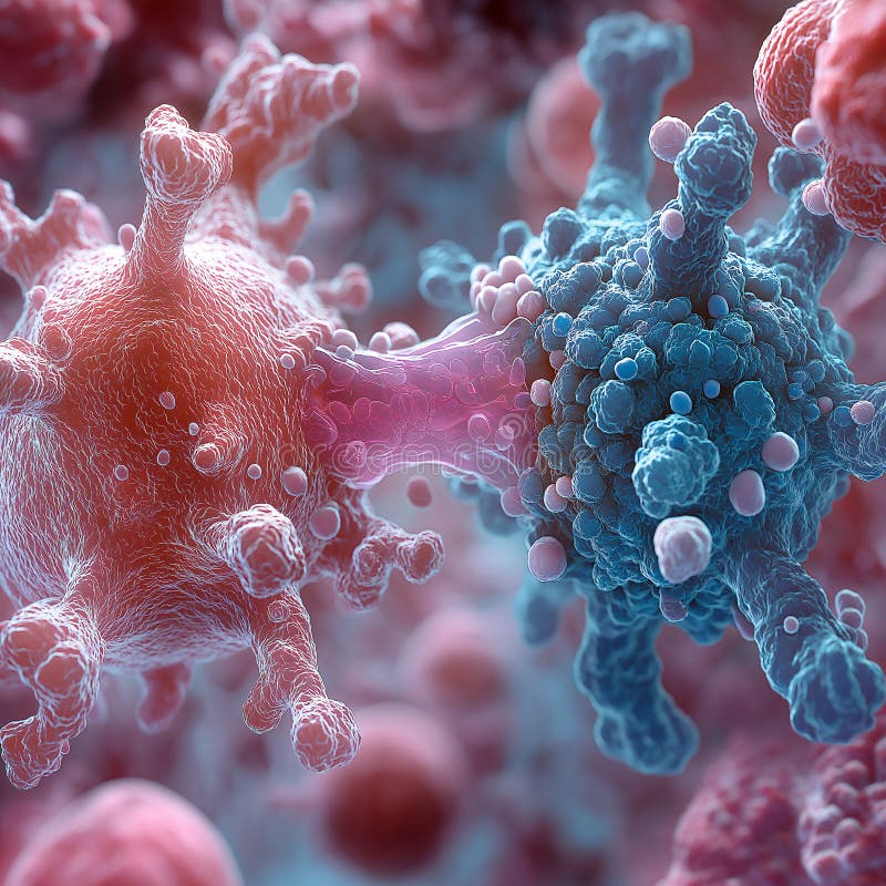 Differences between and Normal Cells and Cancer Cells Stock ...