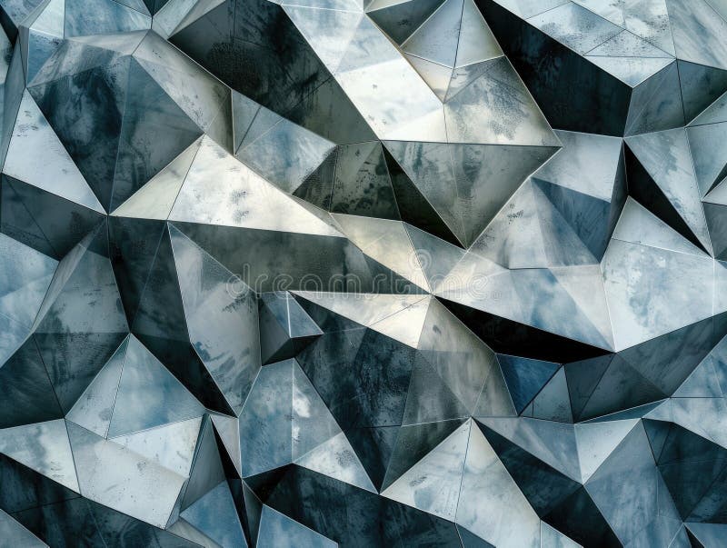 The Image is a Close Up of a Large, Jagged, and Angular Piece of Metal ...