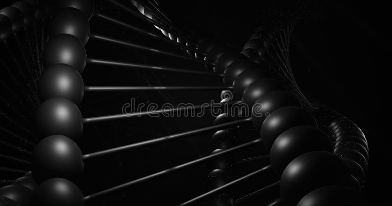 Image of Close Up of Macro Black Dna Strand Stock Image - Image of ...