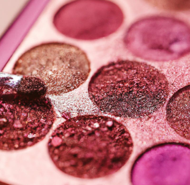 Image of Close Up of Makeup Eyeshadow Palette with Copy Space Created ...