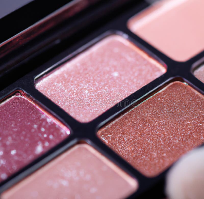 Image of Close Up of Makeup Eyeshadow Palette with Copy Space Created ...