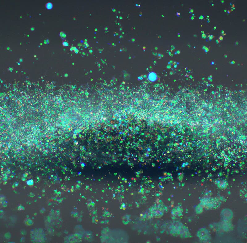 Image of Close Up of Multiple Colourful Particles on Dark Background ...
