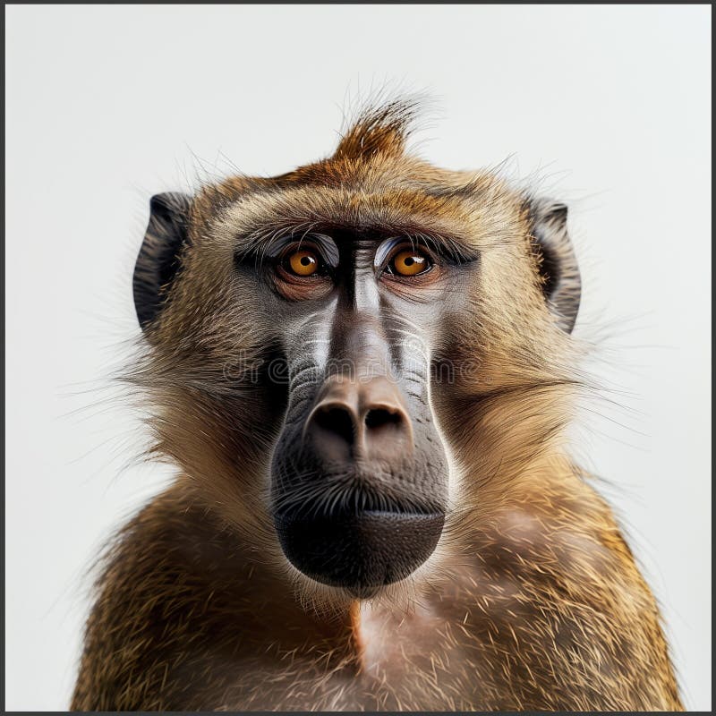 An Image of a Close Up Photo of a Monkey S Face Stock Image - Image of ...
