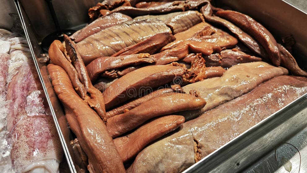Close Up Stack of the Fish Rue on the Tray. Stock Image - Image of ...