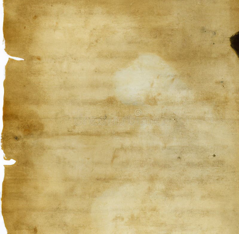 Image of Close Up of Stained and Torn Vintage Paper with Copy Space ...