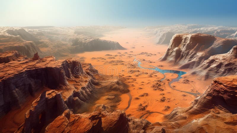 An Image of Close Up of the Surface of Mars with Orange Sand Texture ...