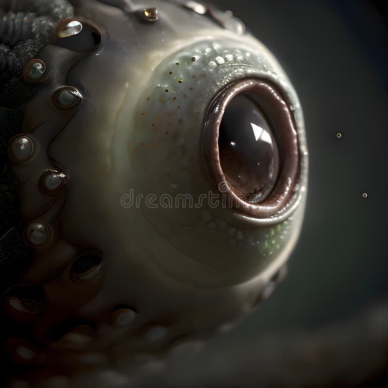Close-Up of Alien Creature S Eye with Intricate Textures and Details ...