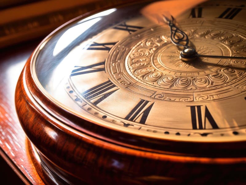 Welllit Office Clock with Detailed Time Display Stock Illustration ...