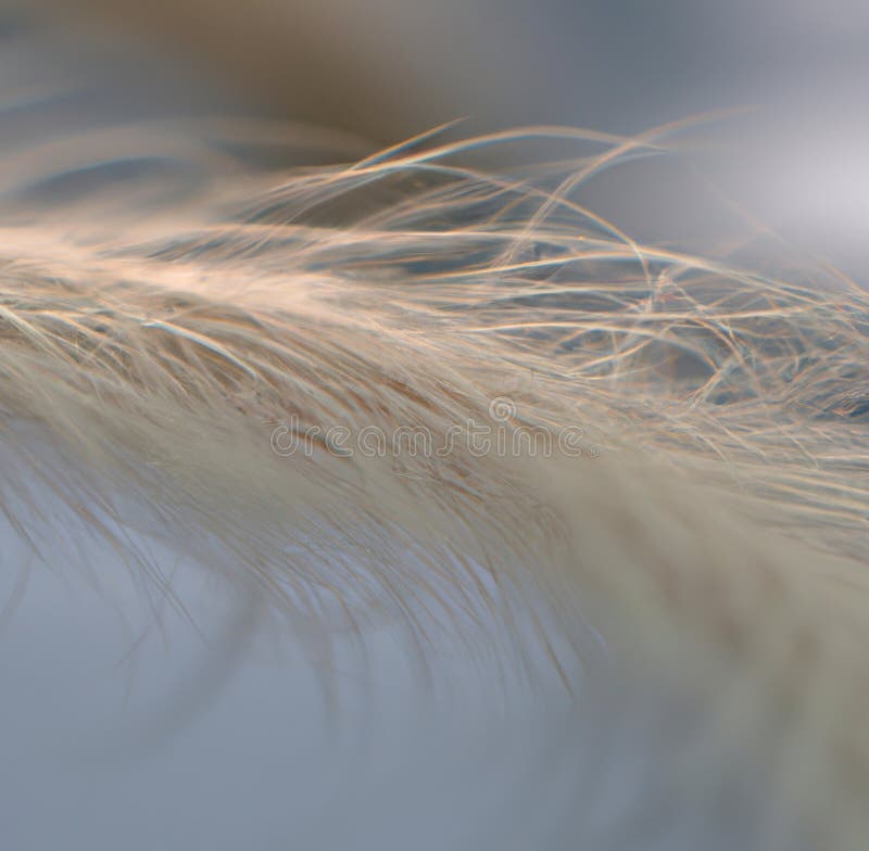 Image of Close Up of White Wisp on Grey Background Stock Photo - Image ...