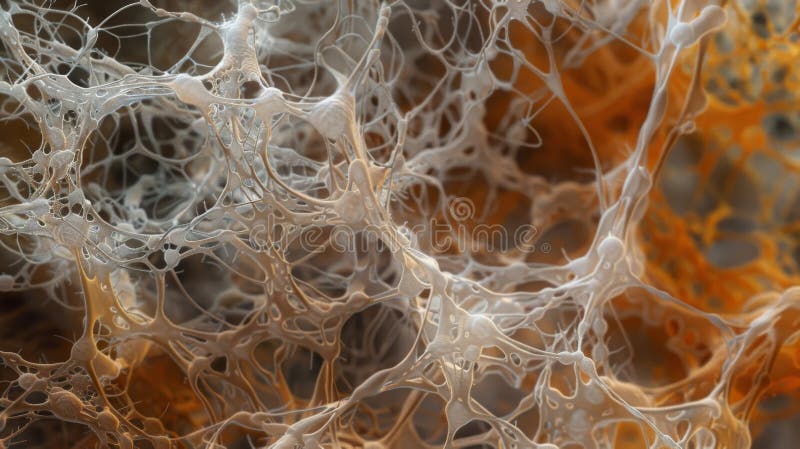 In this Image a Closer Look at the Hyphal Network Showcases the ...