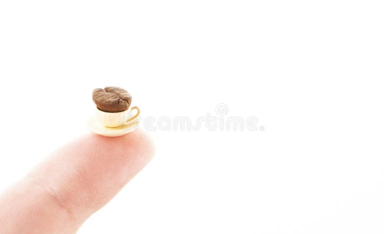 Image of Coffee Bean Mug Finger Stock Image - Image of espresso, brand ...